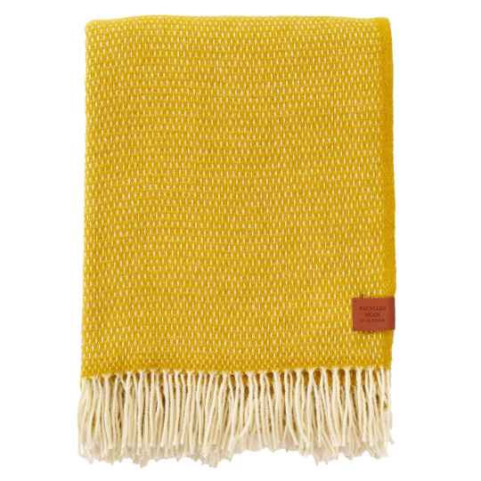 Hugo Saffron Merino Wool Throw – Country Mouse