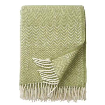Green wool throws and blankets – Country Mouse