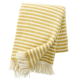 Yellow wool throws and blankets – Country Mouse